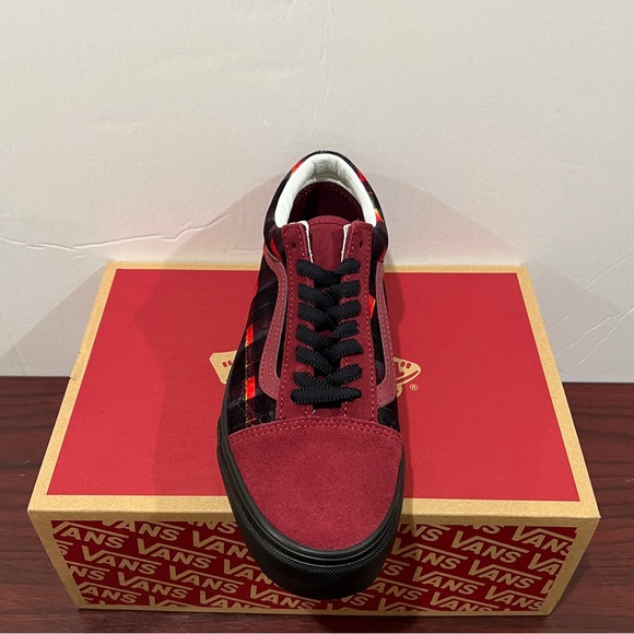 Vans | Shoes | Vans Old Skool Stacked Vna75m02y Velvet Plaid | Poshmark